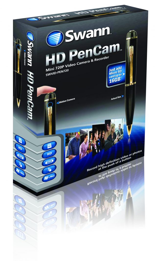 Become a Secret Agent with Swann’s HD PenCam & PenCam 4GB Mini Video ...